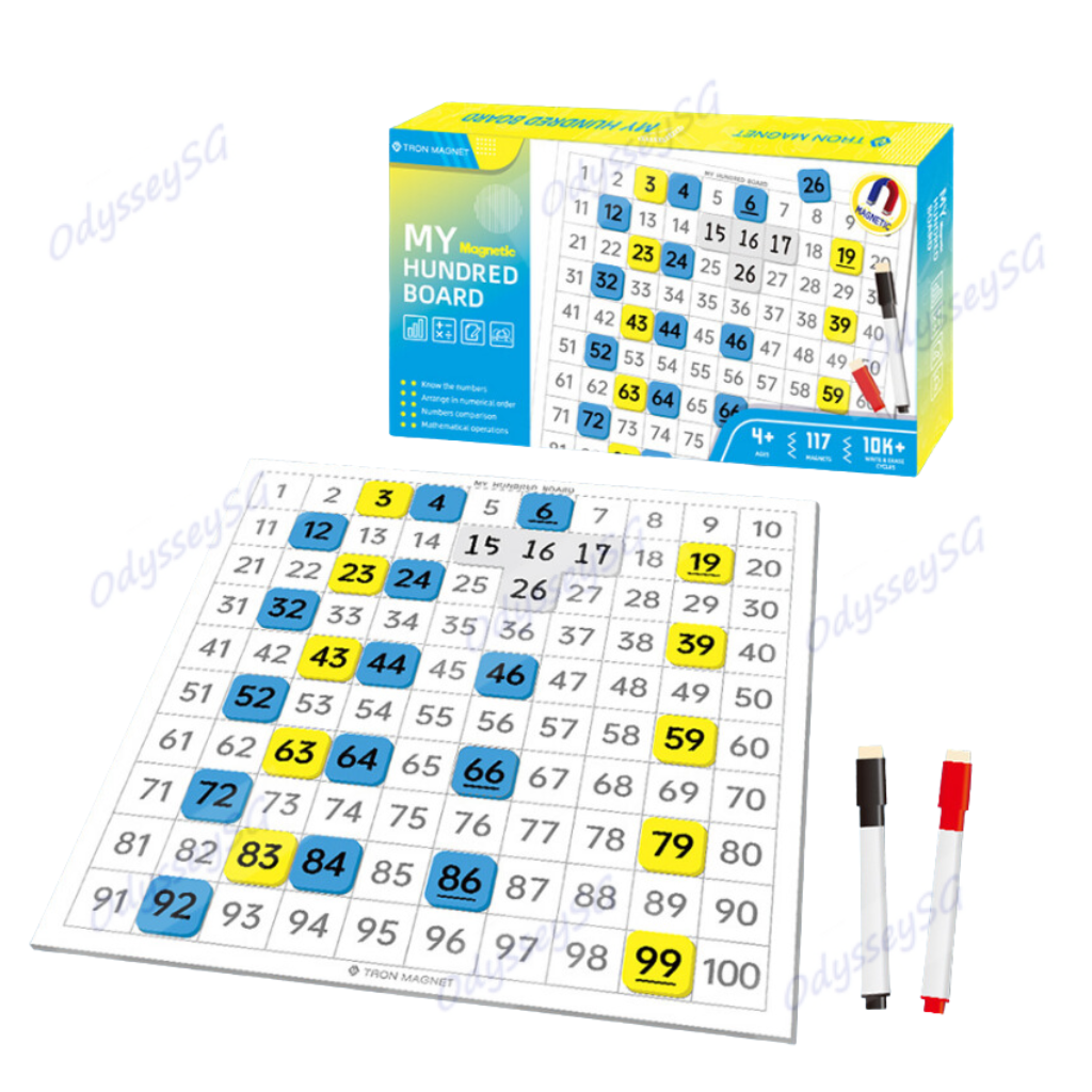 My Magnetic Hundred Board - Learn mathematical number concepts 1-100 ...