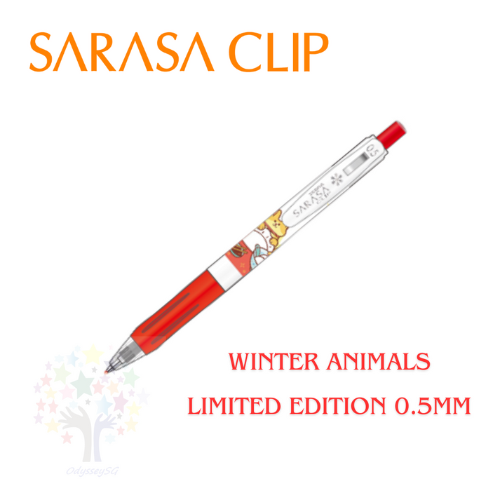 ZEBRA Sarasa Gel - Limited Edition pens - Winter Animals series - 0.5m ...